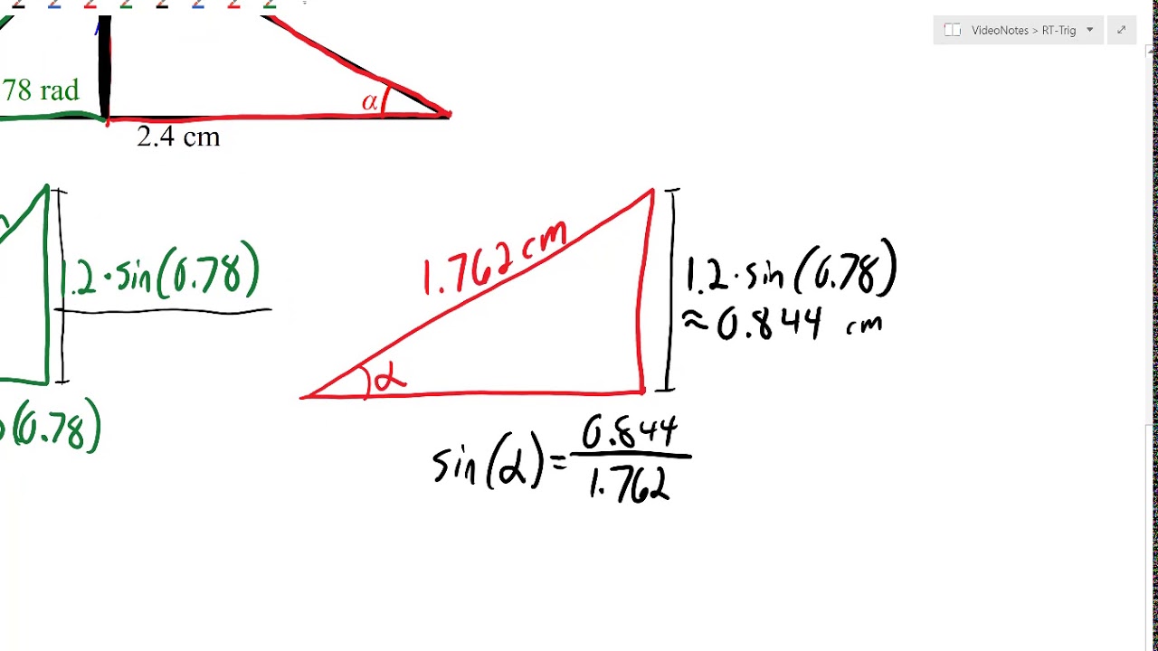 RT-Trig - Nonright Triangle, Missing Angles Measures - YouTube