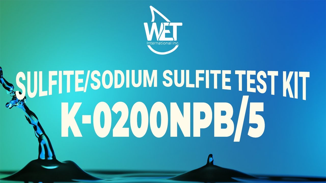 Sulfite/Sodium Sulfite (K-0200NPB/5) Test Kit Instructions | Drop Count ...