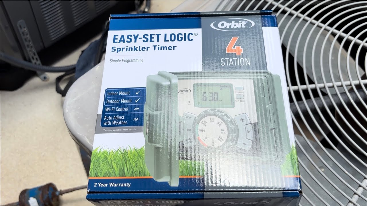 Install an orbit sprinkler timer, July challenge day, 24 - YouTube