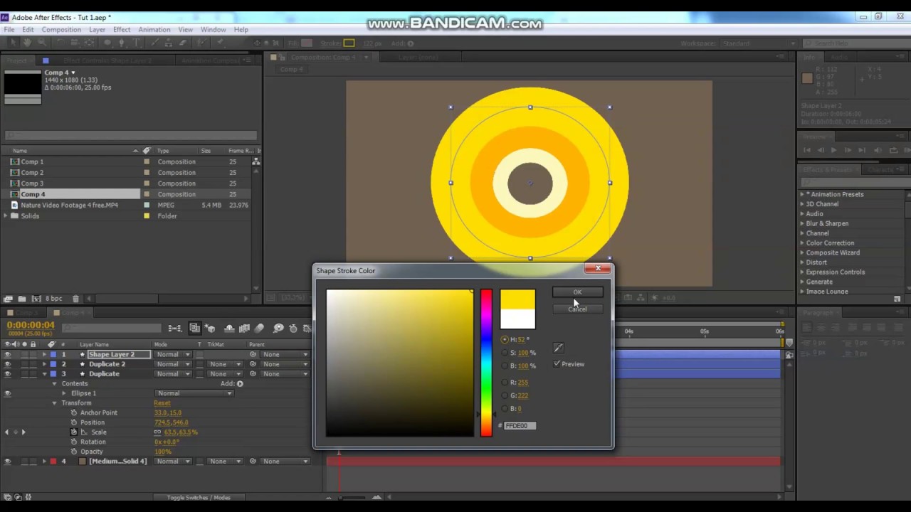 After Effects Tutorial ( AE Easy Transition Tutorials ) - YouTube