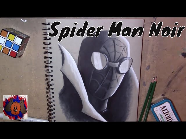 How To Draw Spiderman Noir