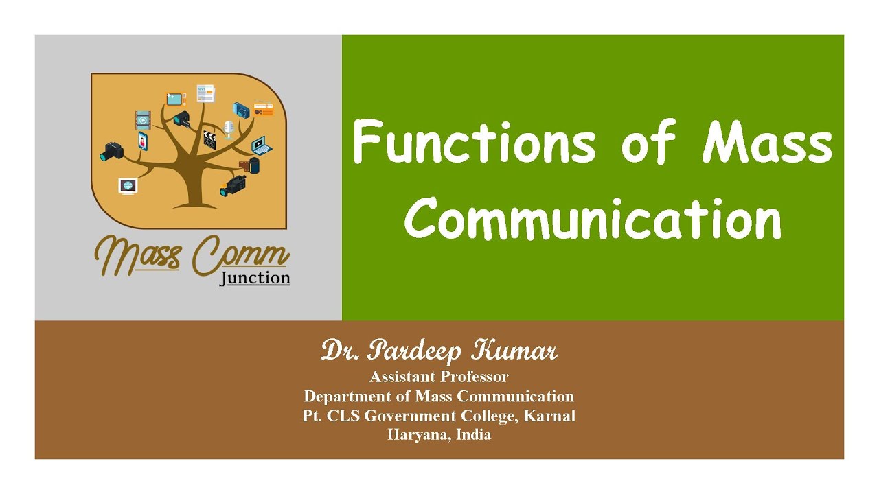 71 Functions Of Mass Communication YouTube 71 Functions Of Mass Communication YouTube
