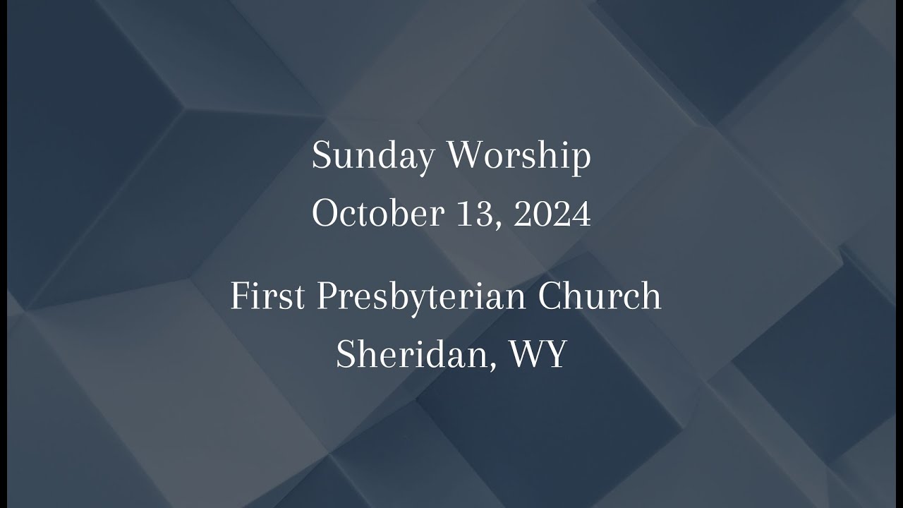 Sunday Worship - October 13, 2024 - YouTube