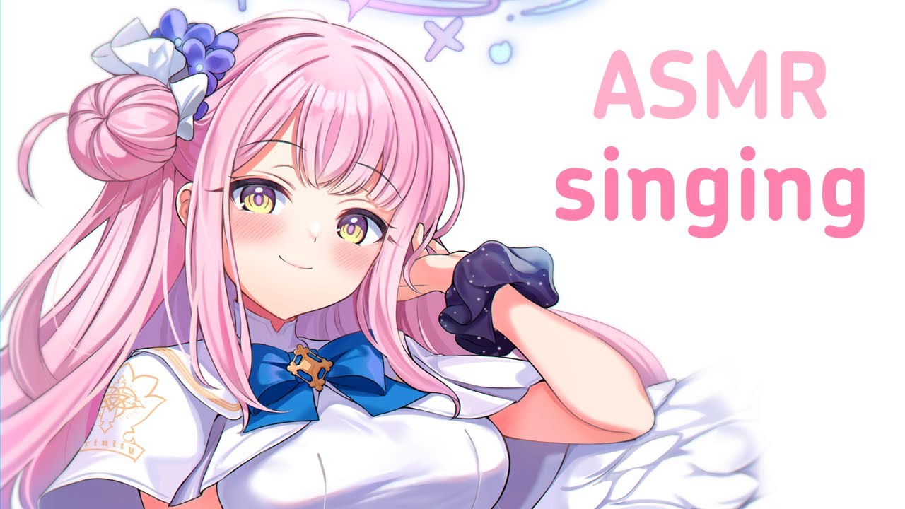 ASMR Singing you to sleep! (soft spoken, ear massage, close up whispers ...