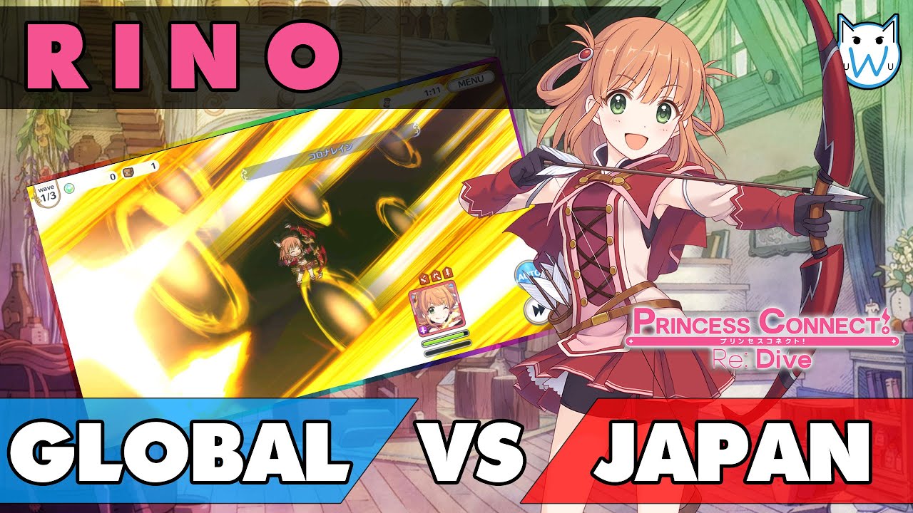 Rino - Global VS Japan - Character Evolution and Planning - Princess ...