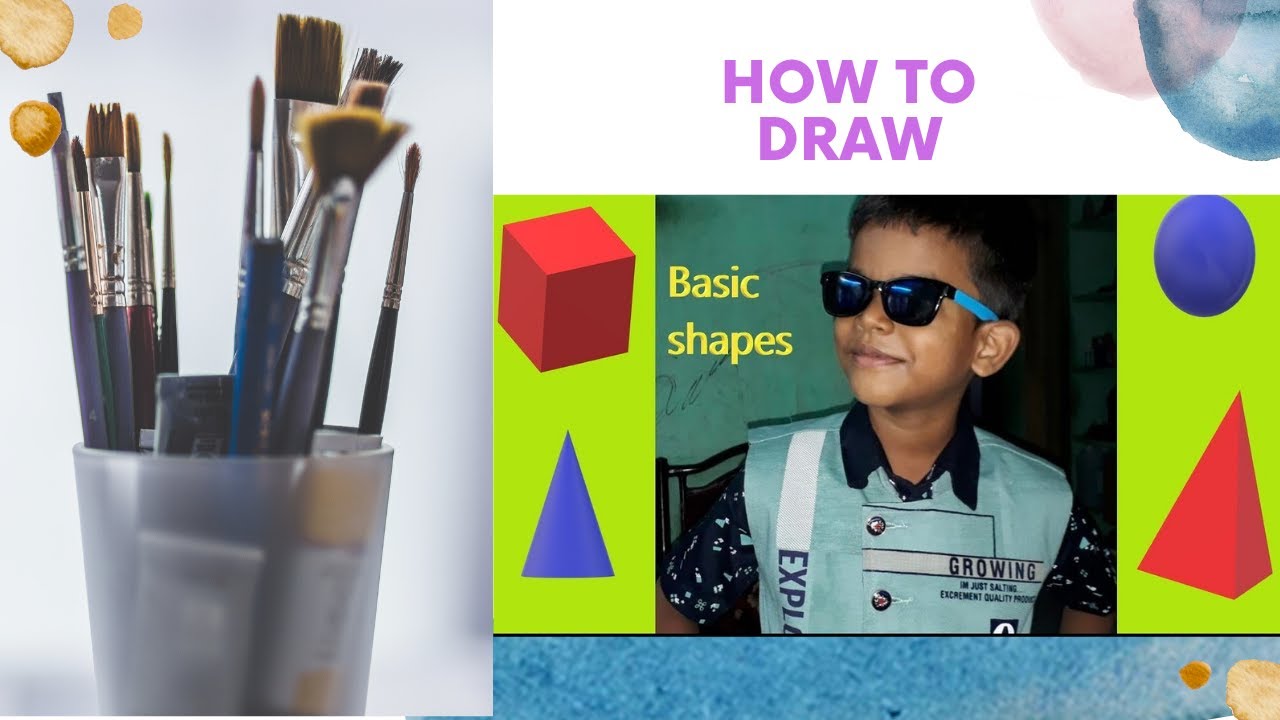 how to draw a shapes in Ms paint (Easy) | Lokesh Ideas - YouTube