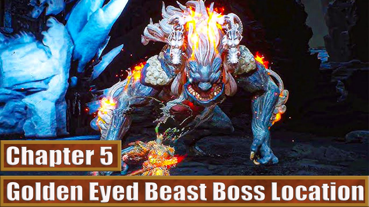 Chapter 5: Bishui Golden Eyed Beast Secret Boss Location: Black Myth ...