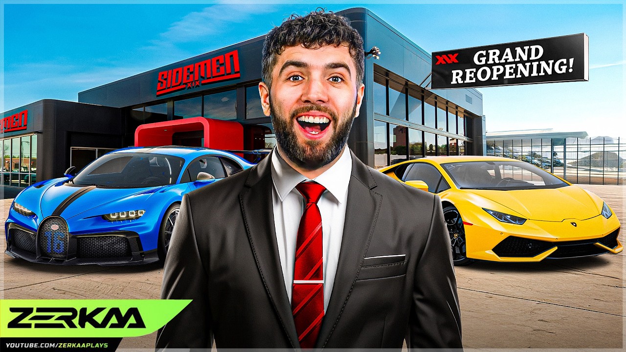 OPENING THE SIDEMEN CAR DEALERSHIP IN 2025! (Car Dealer Simulator #1 ...