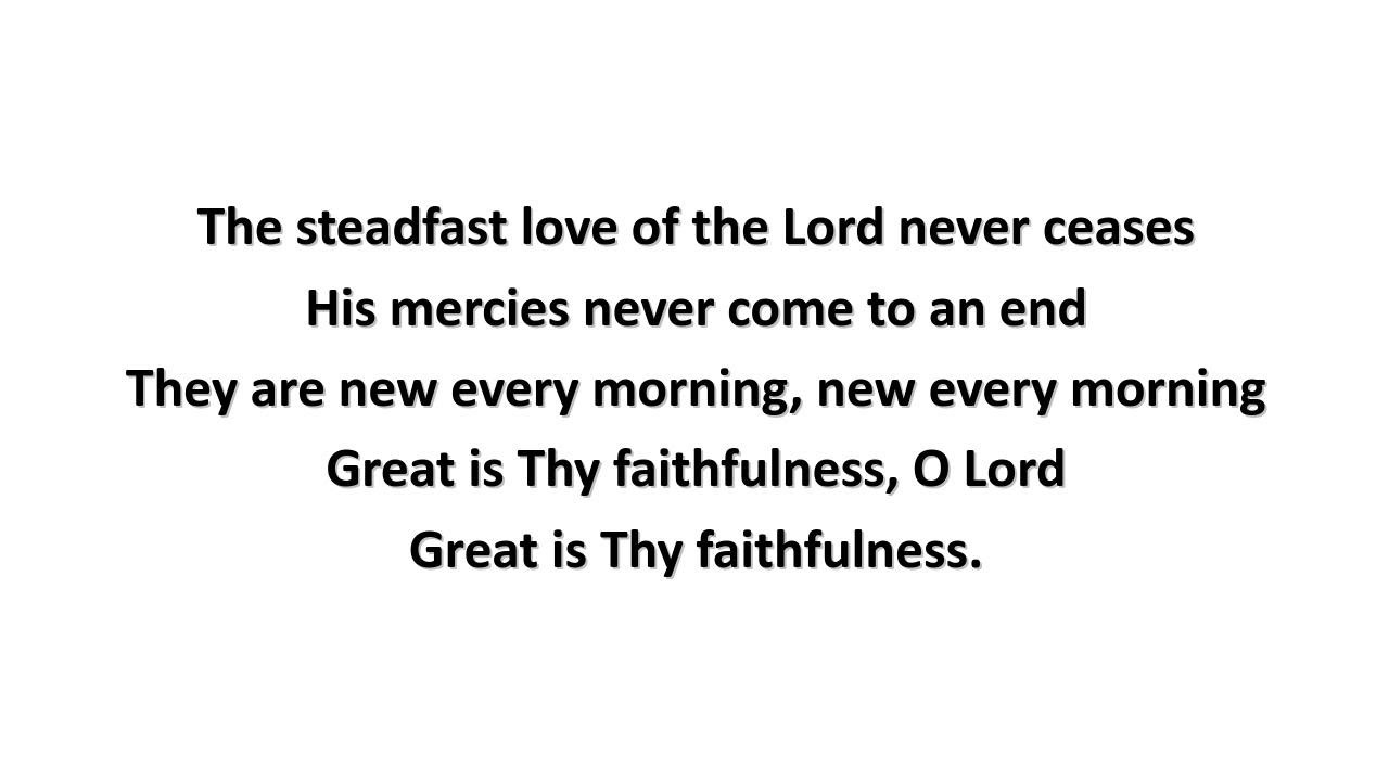 The Steadfast Love Of The Lord lyrics Edith McNeill 1974 - YouTube
