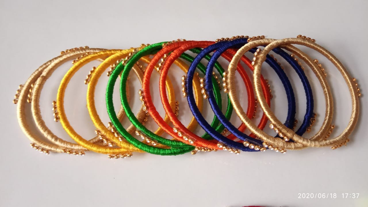 How To Make Silk Thread Bengal #3 | Jwellery Making - YouTube
