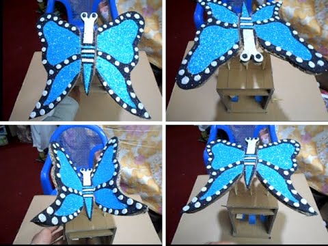 Wow! Amazing DIY Cardboard Butterfly Automata Toy | How To Make Flying ...