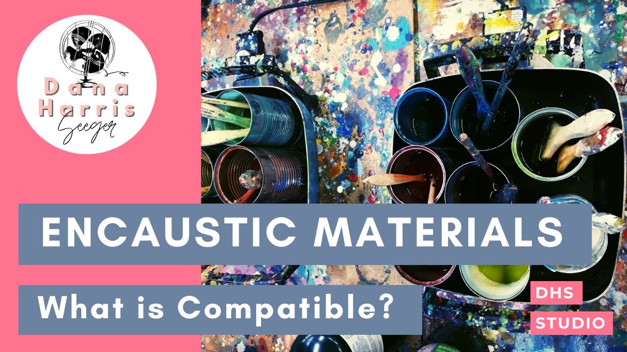 Compatible materials to use with Encaustic Paint - YouTube