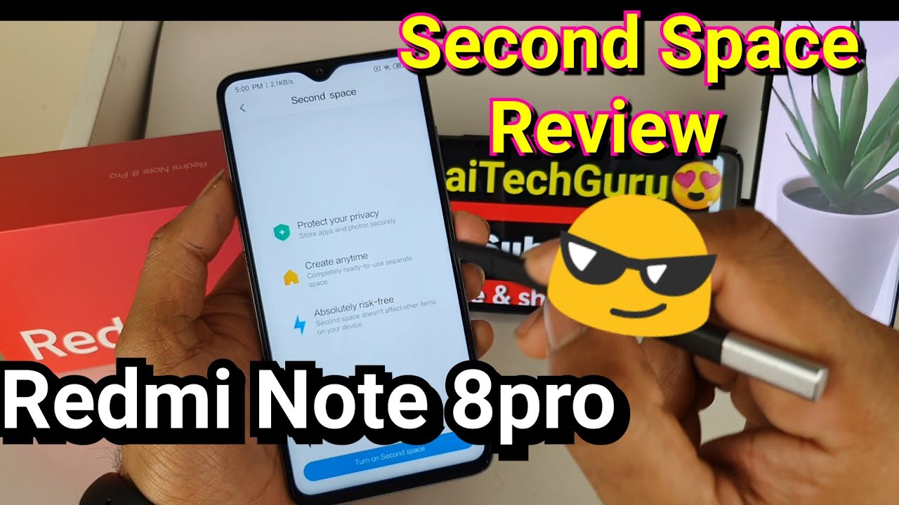 Redmi Note 8pro second space review - YouTube