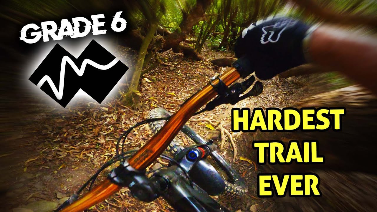 HARDEST MTB TRAIL EVER TRY! How to try grade 6 mountain bike trail ...