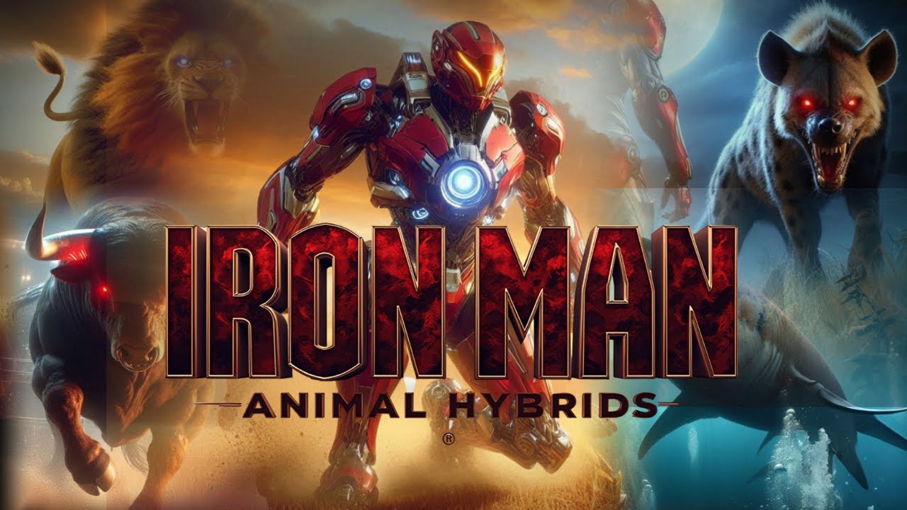 🚀🔥🐾Iron Man Animal Hybrids: Ultimate AI Mashup! 🚀🔥🐾#video #marvel # ...