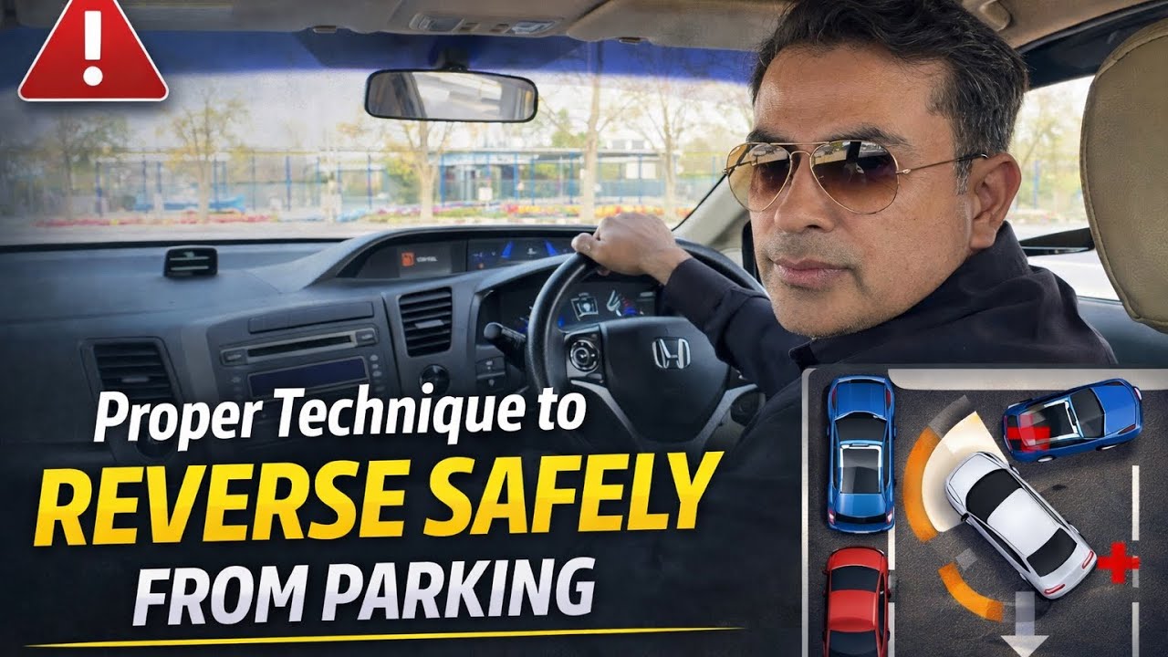 Proper Technique to Reverse Safely From Parking #parking - YouTube
