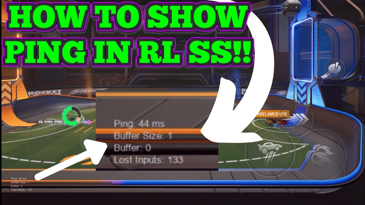 How to see your ping in Rocket League Sideswipe!!(How to show ping in ...