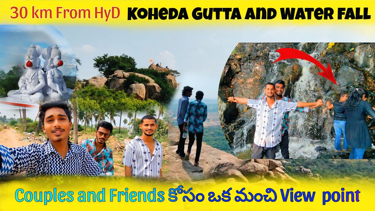 Koheda gutta || Hanuman temple || Highway waterfalls Hyderabad - YouTube