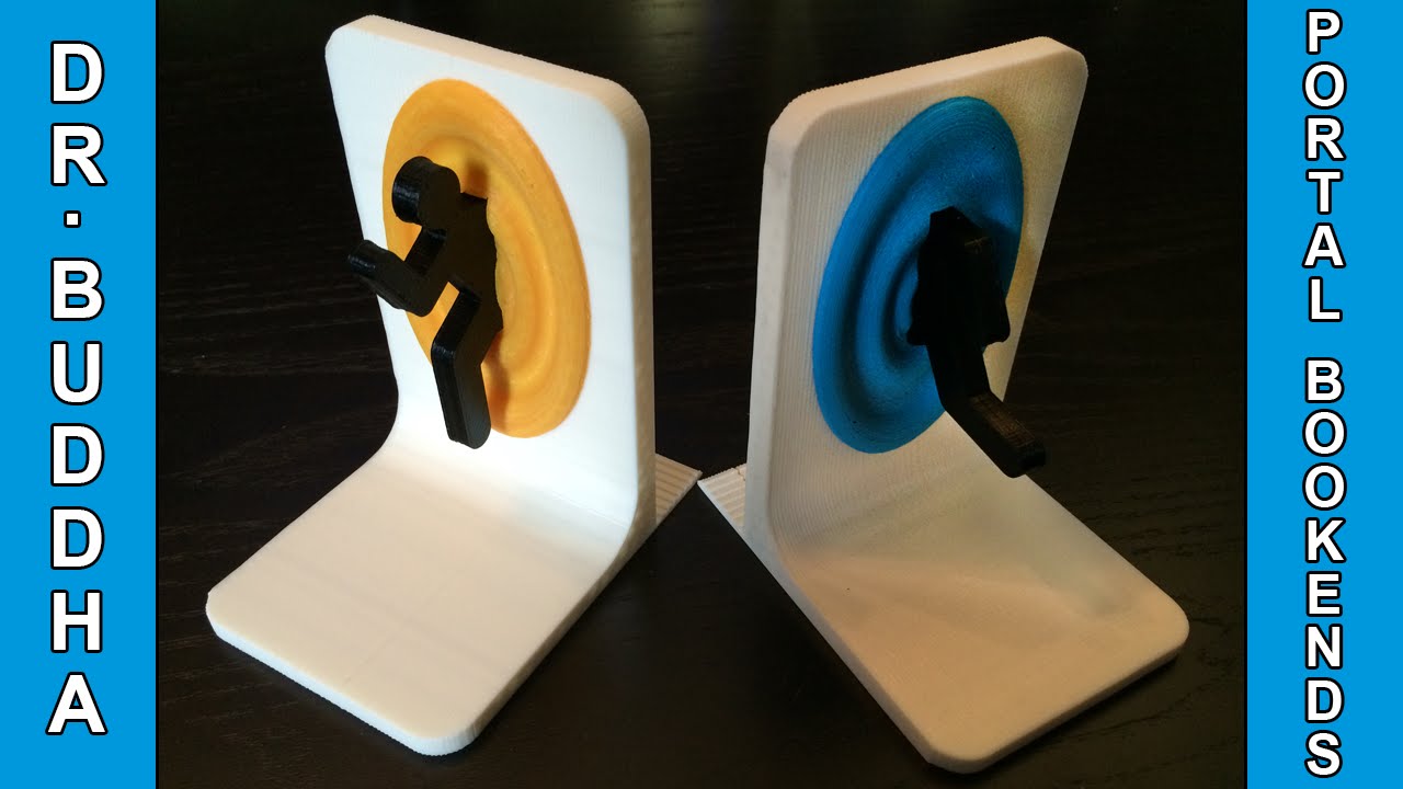 3D Printer In Action: Portal Bookends - YouTube