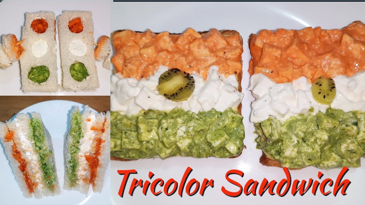 Independence day special recipe | Tricolor recipes | Tricolor sandwich ...