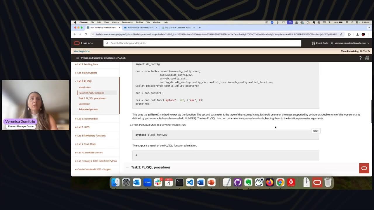Getting Started with Python and Oracle Database - YouTube