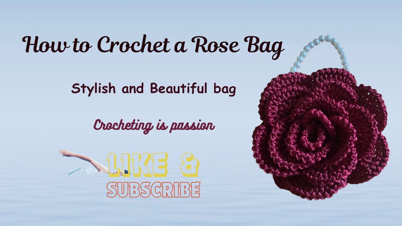How to Crochet a Rose Bag| Crochet Bag| Flower Hand Bag| Full Tutorial ...