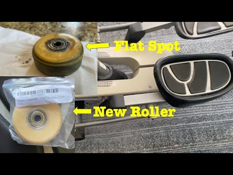 NordicTrack Elliptical Roller Wheel Replacement on Perfect Path Machine ...