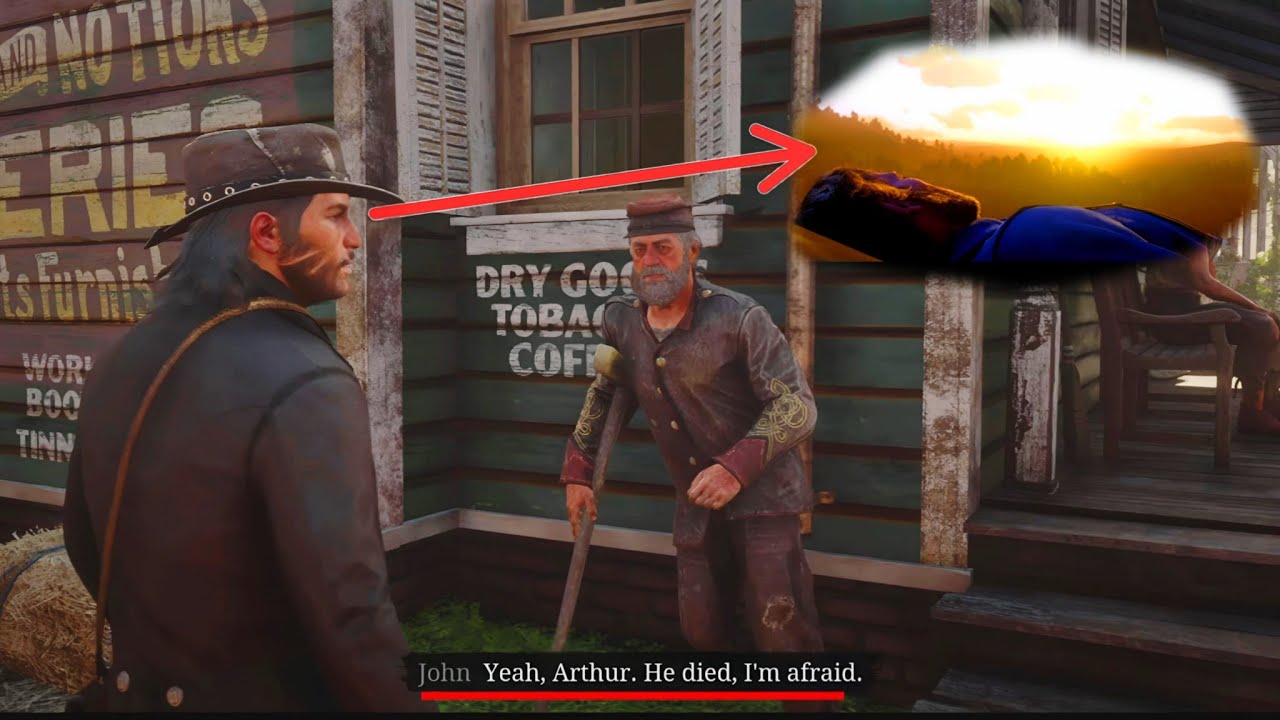 John tells a War veteran about Arthur's passing | Rdr2 - YouTube