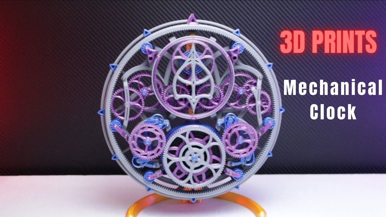 Cool Mechanical Clock | 3D printed - YouTube