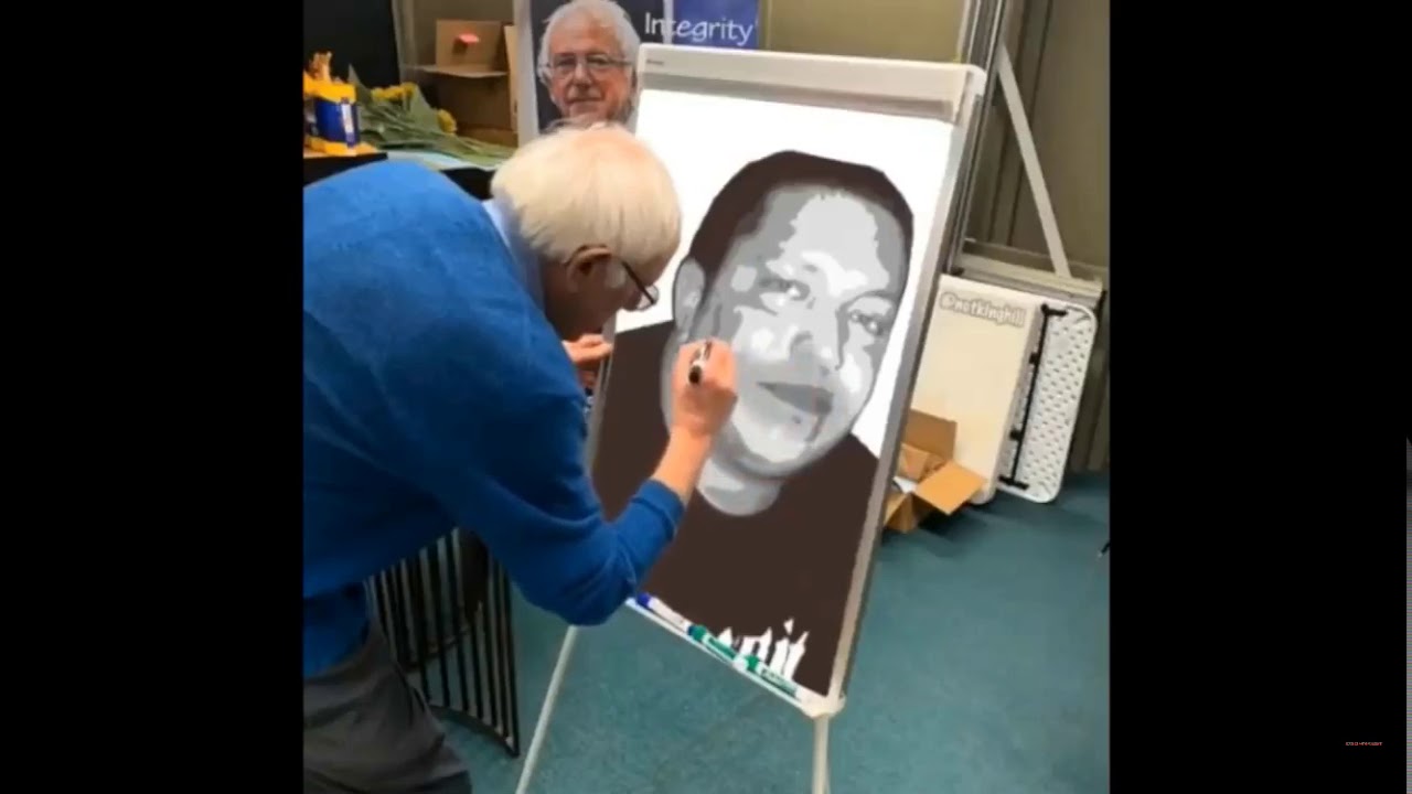 Bernie Sanders drawing sal - YouTube