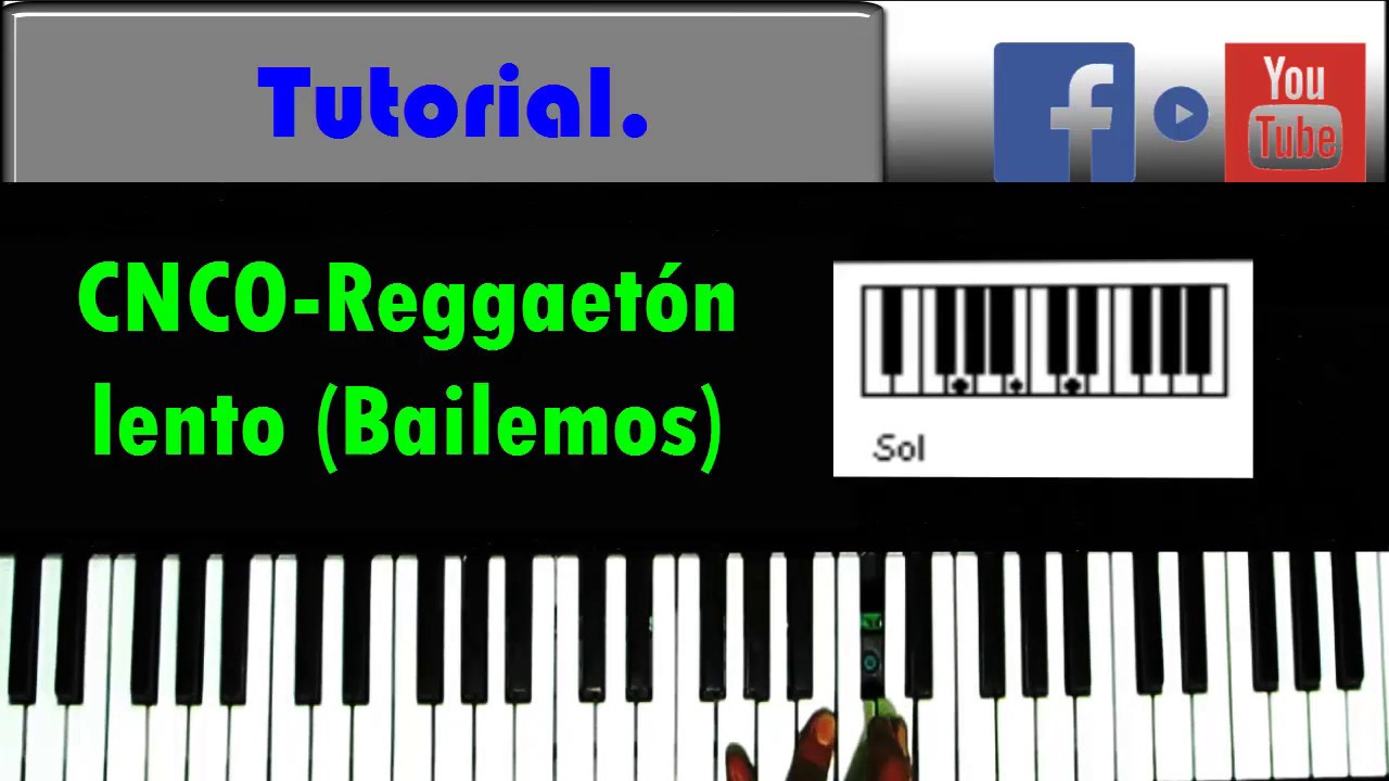 Cómo tocar Reggaetón lento de CNCO en piano (Teclado) Tutorial+Cover ...