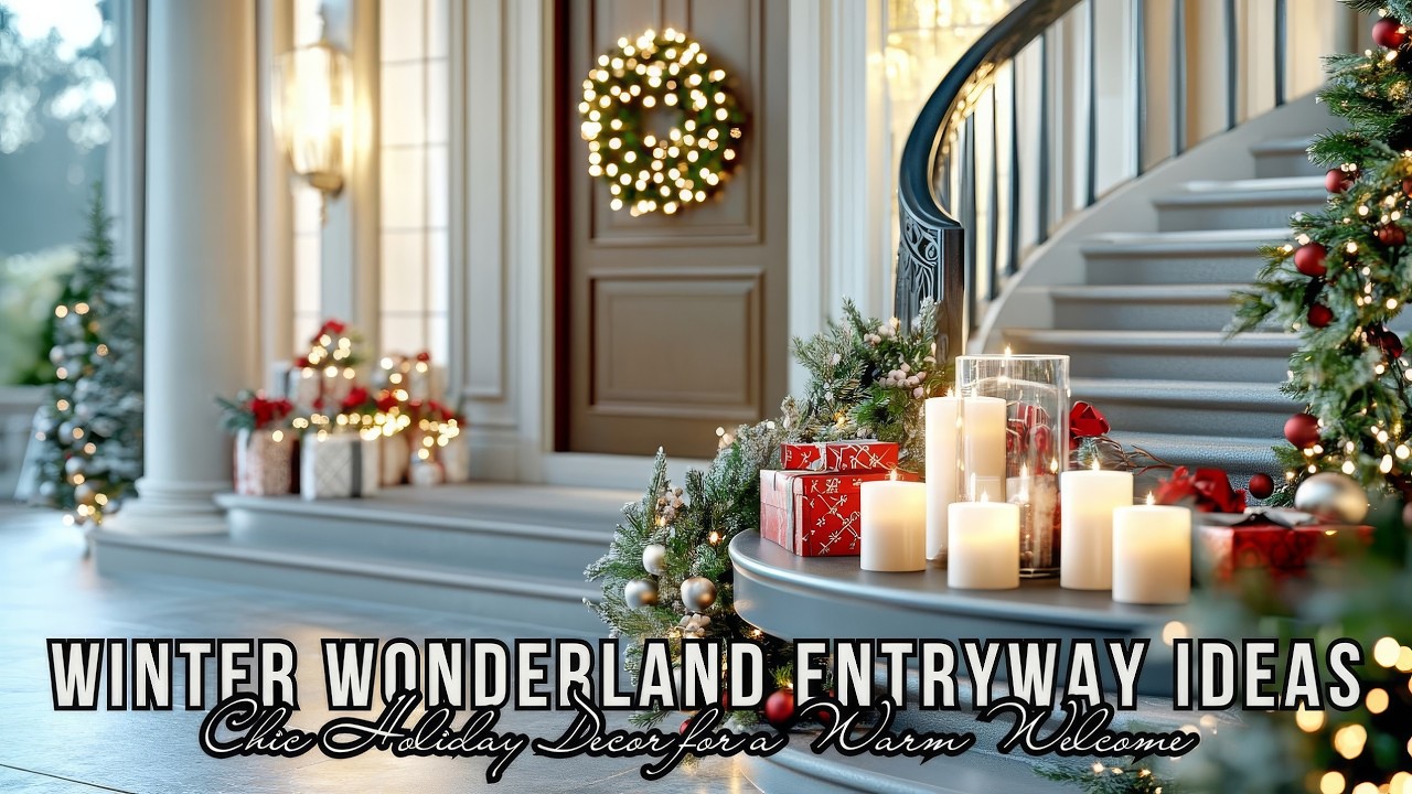 Elegant Winter Wonderland Entryway Ideas Chic Holiday Decor for a Warm ...