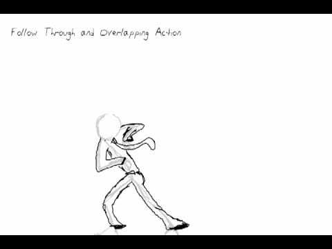 Animation Training - Follow Through and Overlapping Action - YouTube