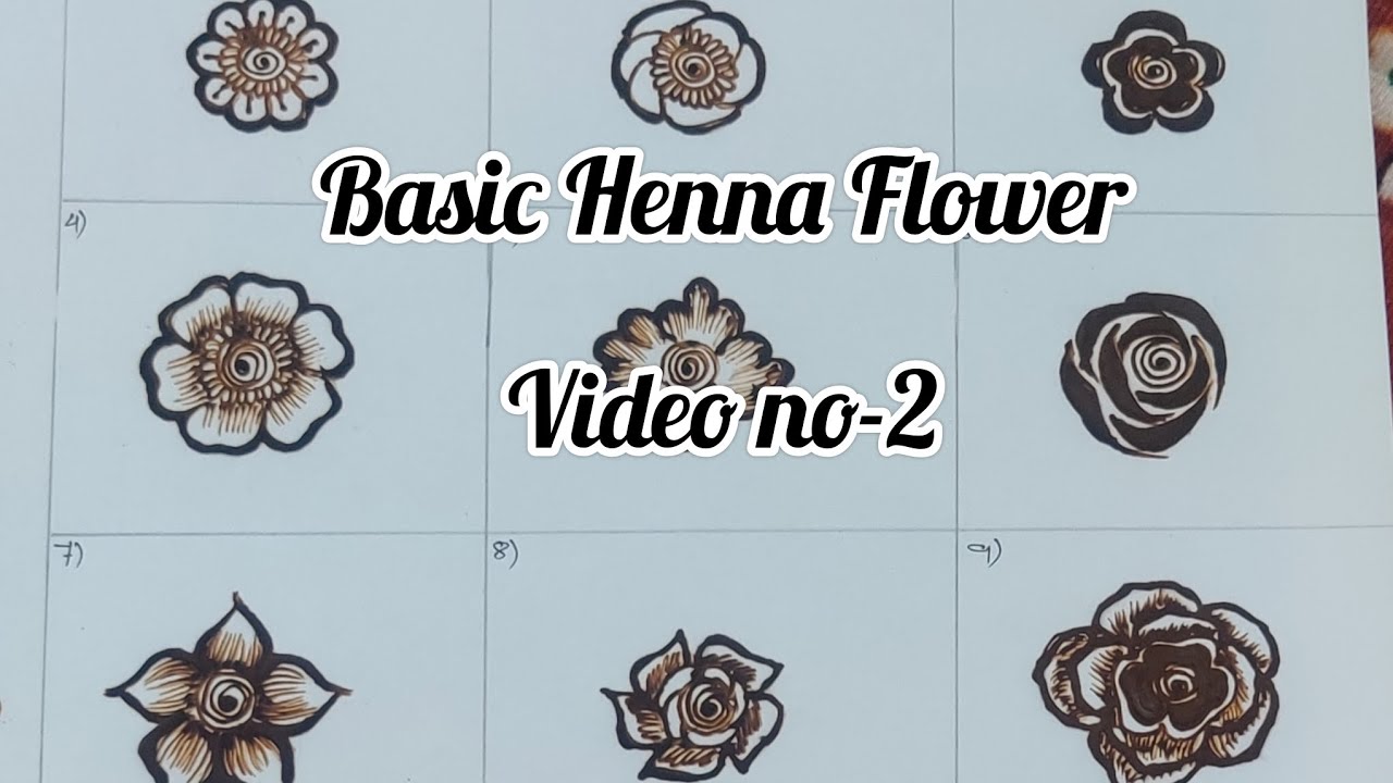 Basic Henna Flowers l Begginers Mehendi l Ayesha Henna Artist l - YouTube