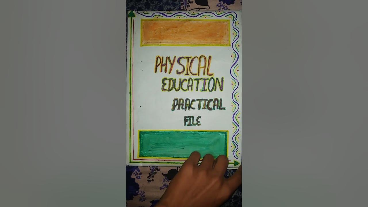Class 12 physical education practical file //physical education project ...