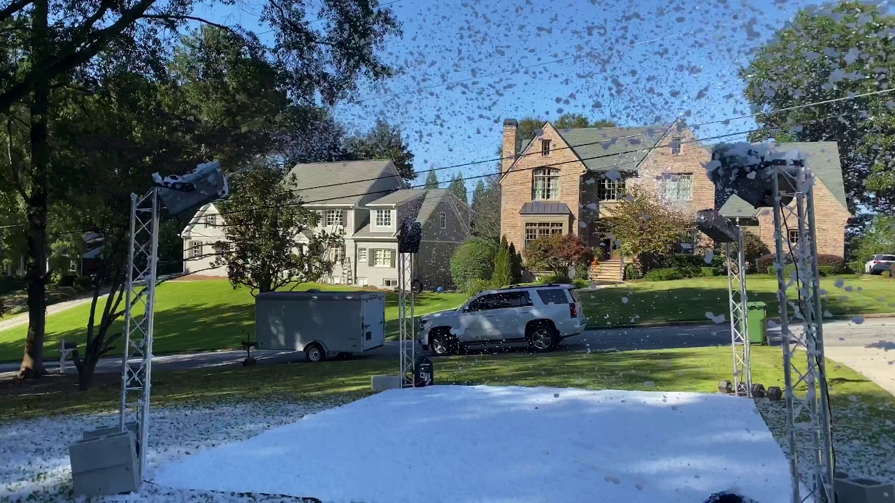 Snow machine party with Magic Snow - YouTube