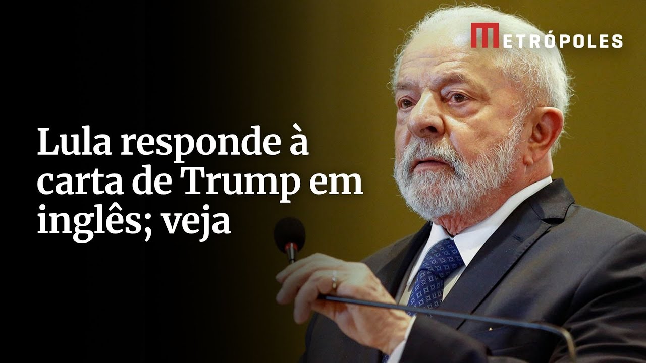 Lula responde à carta de Trump em inglês; veja - YouTube