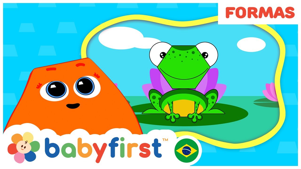 Desenhos educativos em português | Aprender Formas com rã | Escola das ...