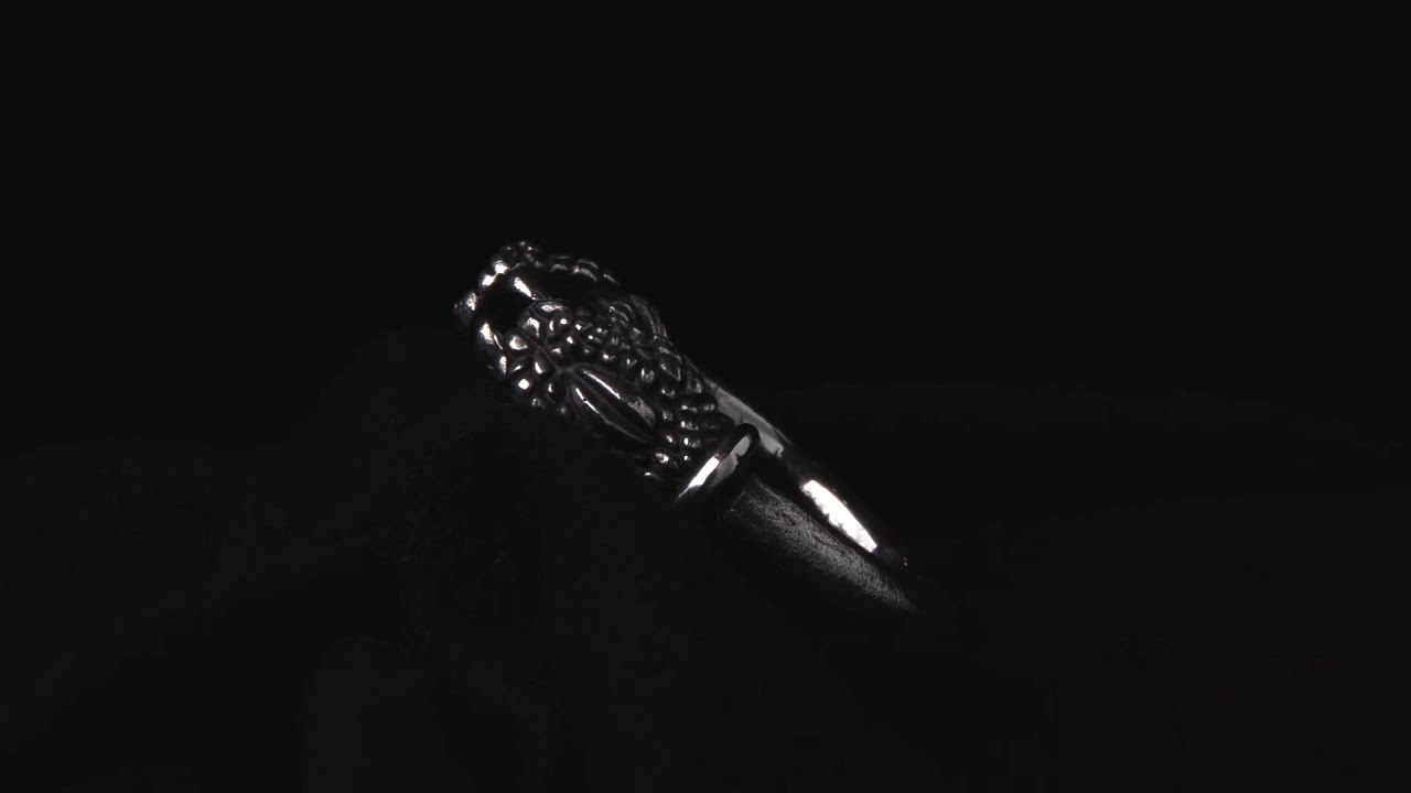 925 Sterling Silver Basilisk II ring - YouTube