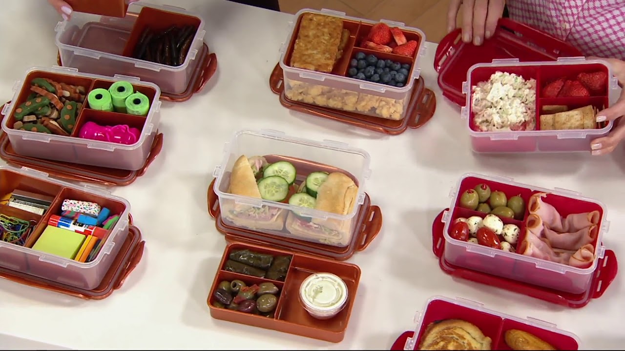 Lock & Lock 5 Piece Rectangle Divider Set on QVC - YouTube