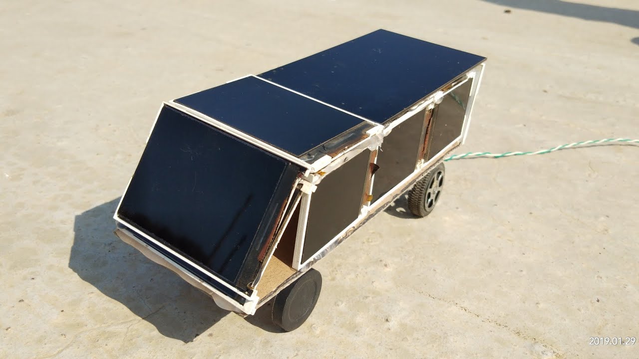 How to make mobile LCD display car - YouTube