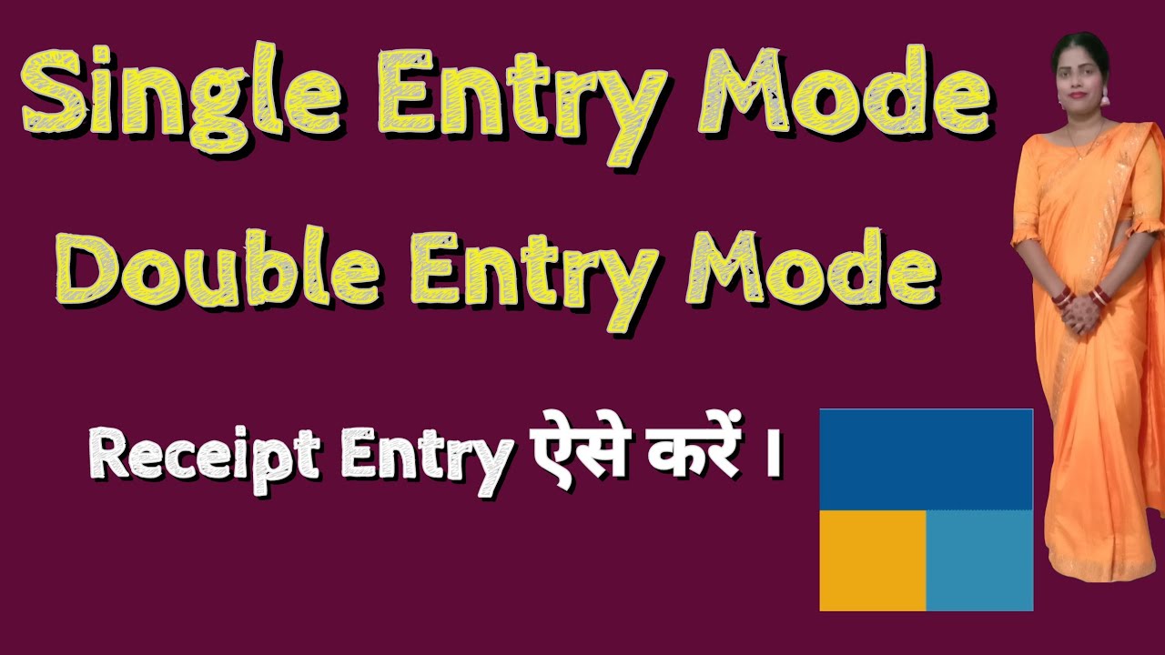 Single entry mode and double entry mode entry in tally prime l receipt ...