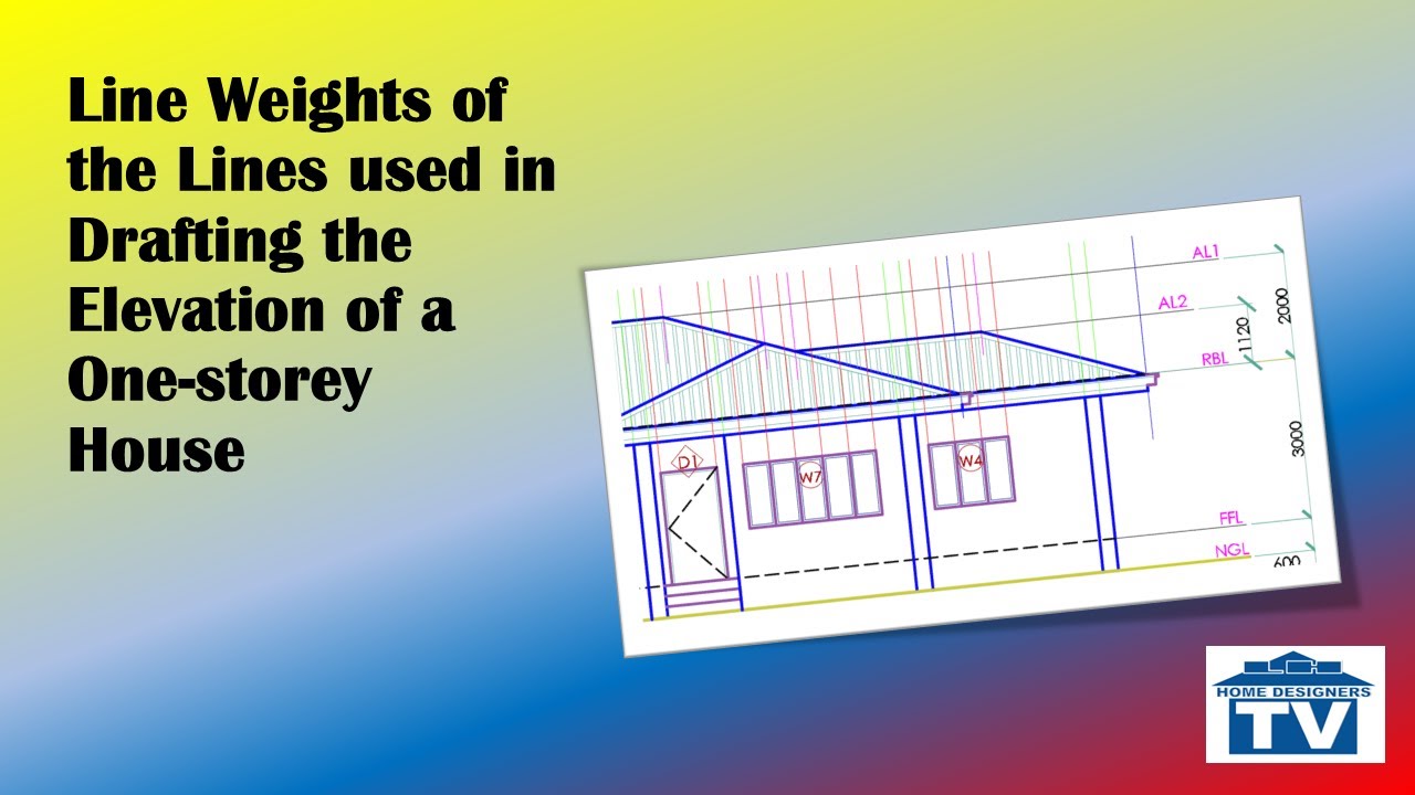 Mastering Line Weights: Elevating One Storey House Drafting - YouTube