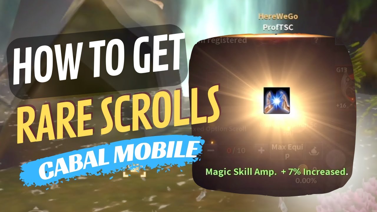How to get rare scrolls MSA SSA CRI MCRI Cabal Mobile - YouTube