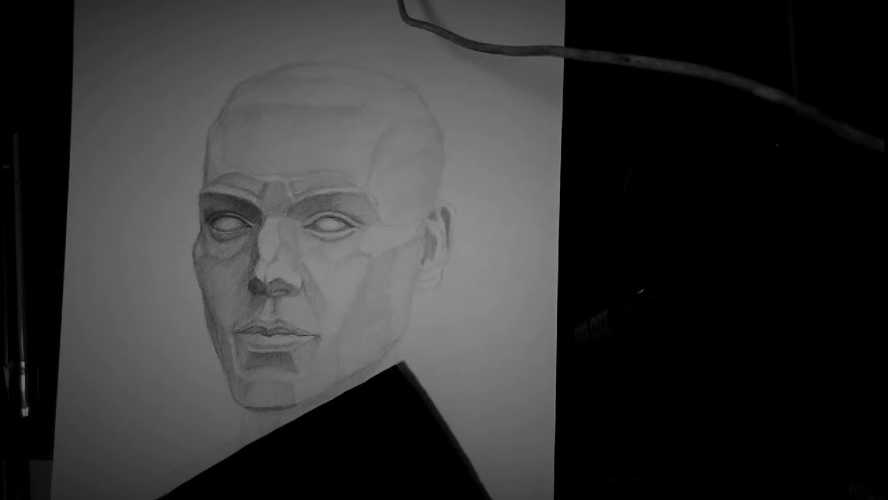 How to Draw a Planar Head (Female) Using Graphite Pencils - YouTube