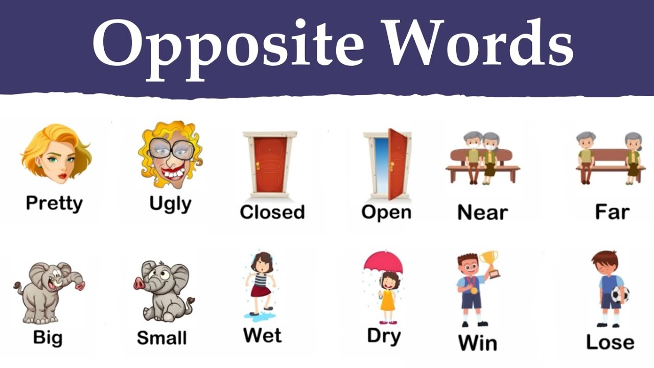 Opposite Words in English | Antonyms in English | Common opposites ...