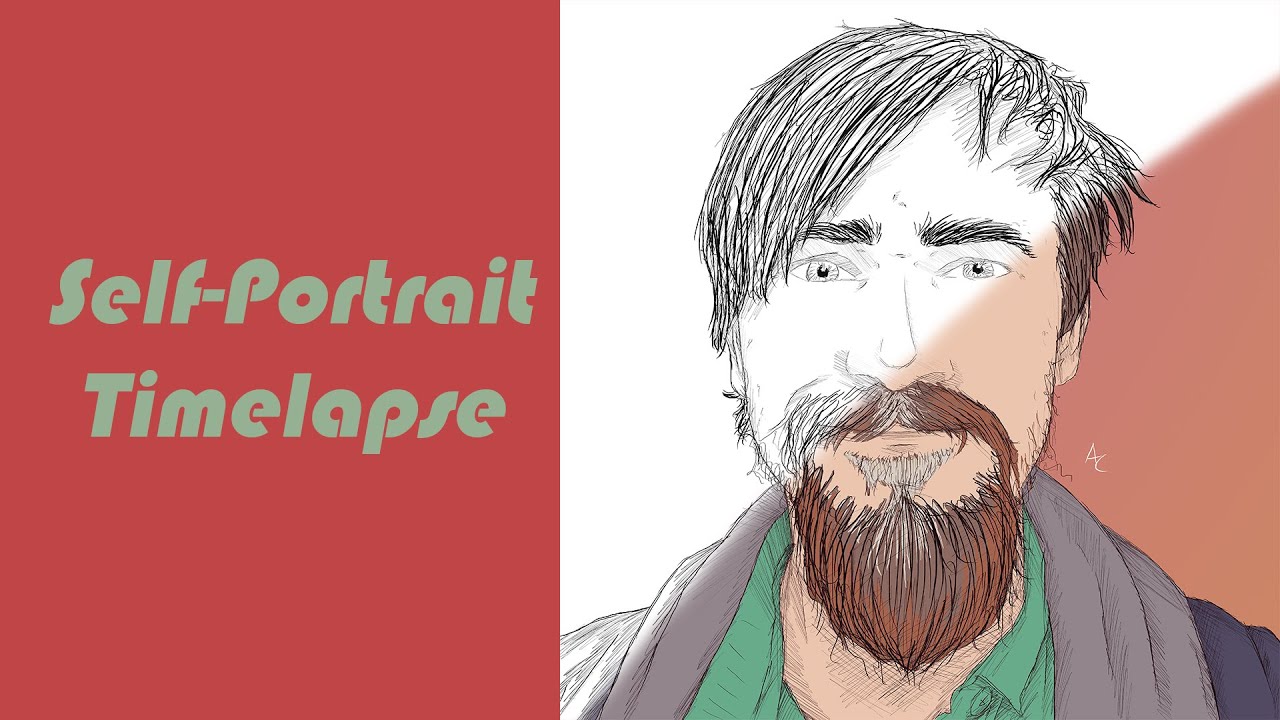 Unflattering Self-Portrait Timelapse/ Speed Art - YouTube