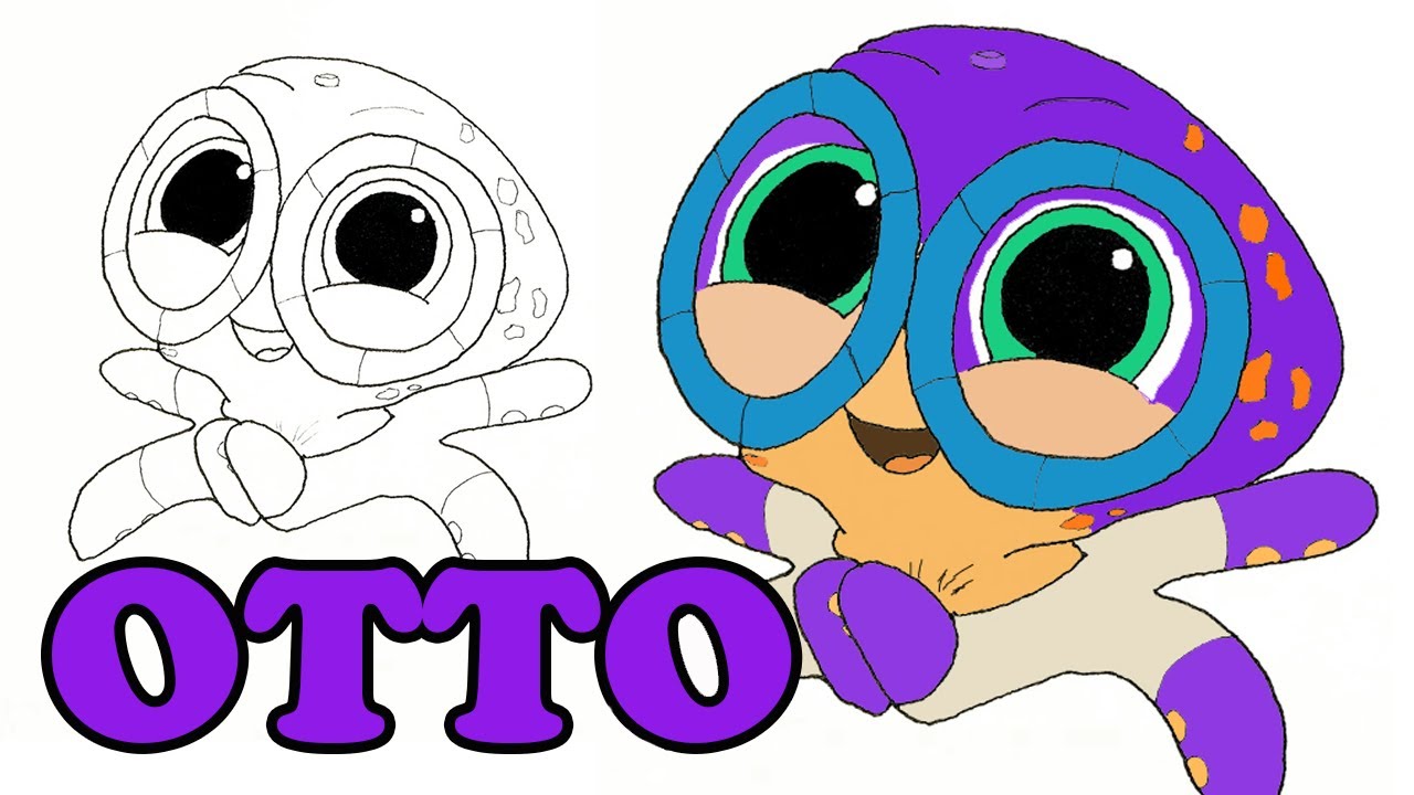 How to draw OTTO🐾 from Disney's #Superkitties 🐾 Easy to follow Tutorial ...