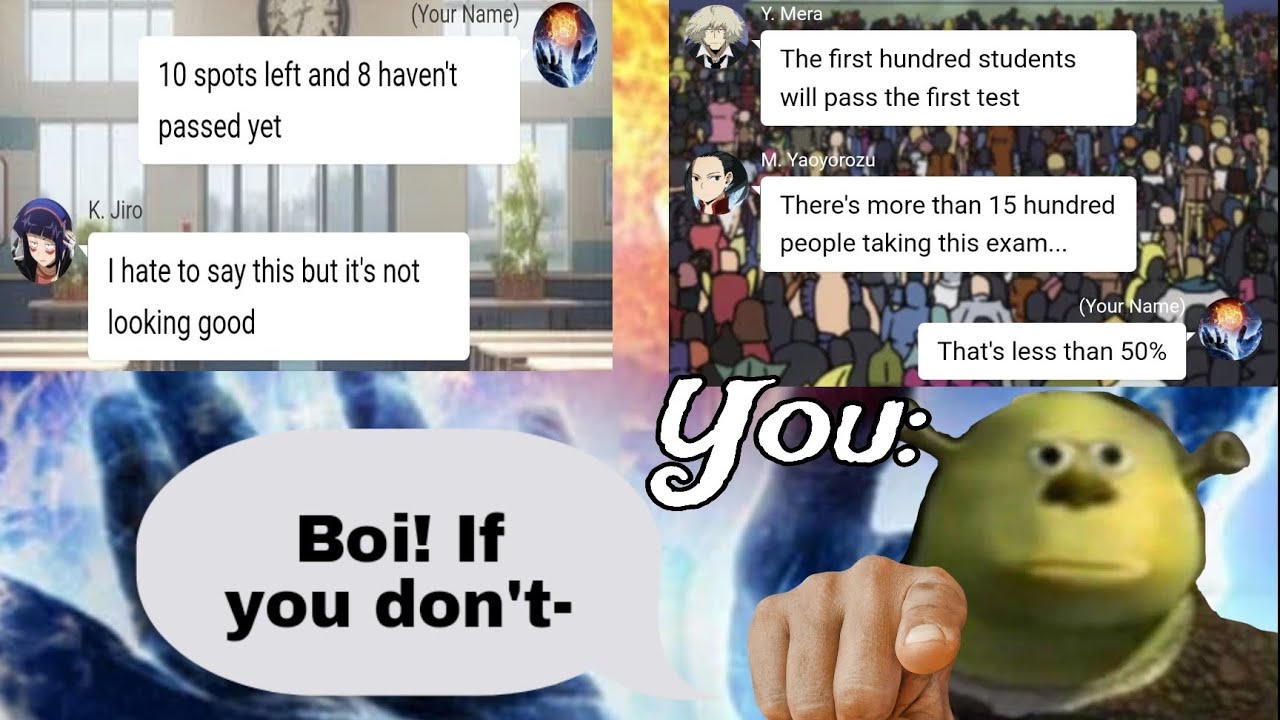 OP y/n: Provisional License Exam ||MHA x y/n|| - YouTube