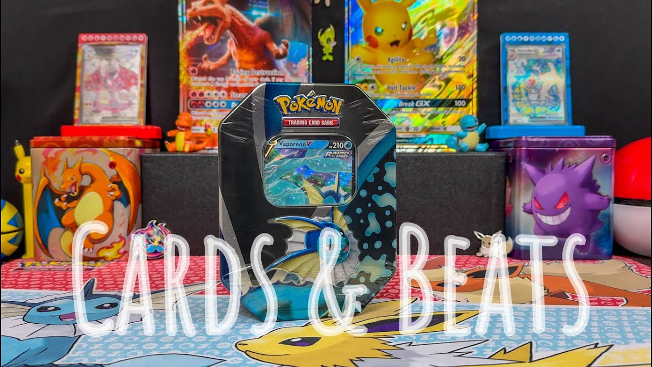 Pokemon TCG Vaporeon V Tin - YouTube
